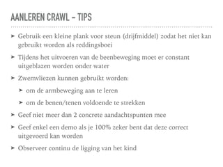 Basisvaardigheden rugslag crawl | PPT