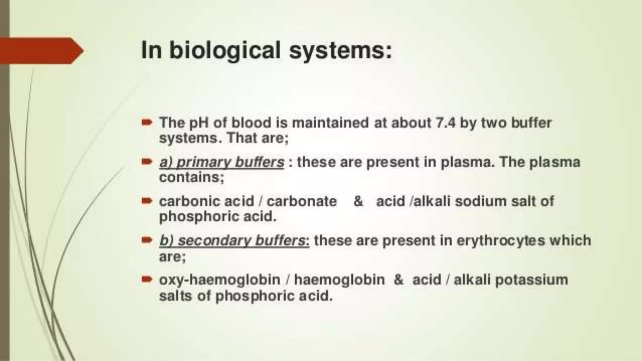 Buffers in pharmaceutical and biological system | PPTX