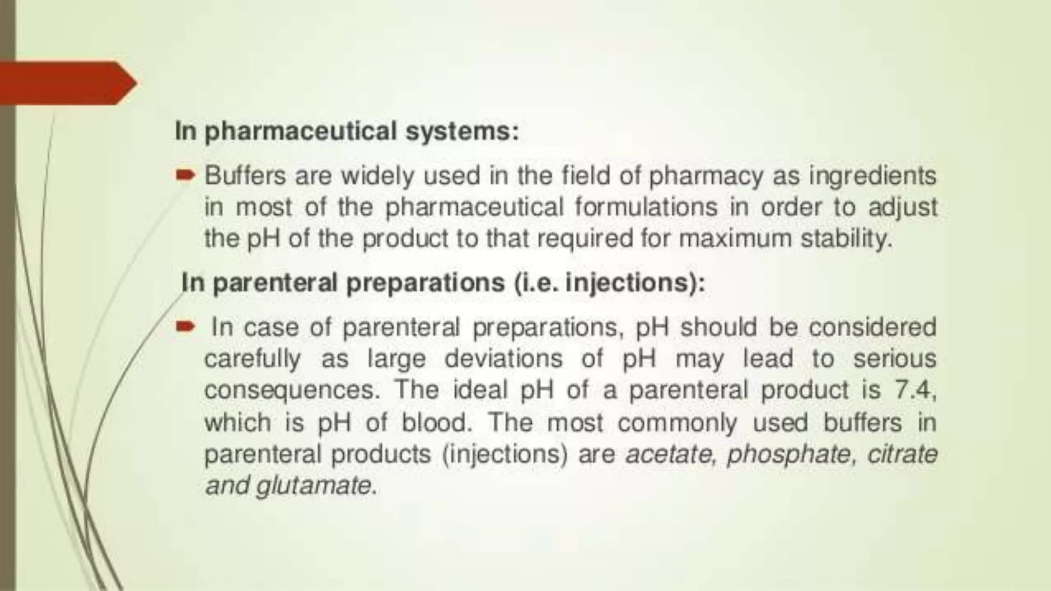 Buffers in pharmaceutical and biological system | PPTX