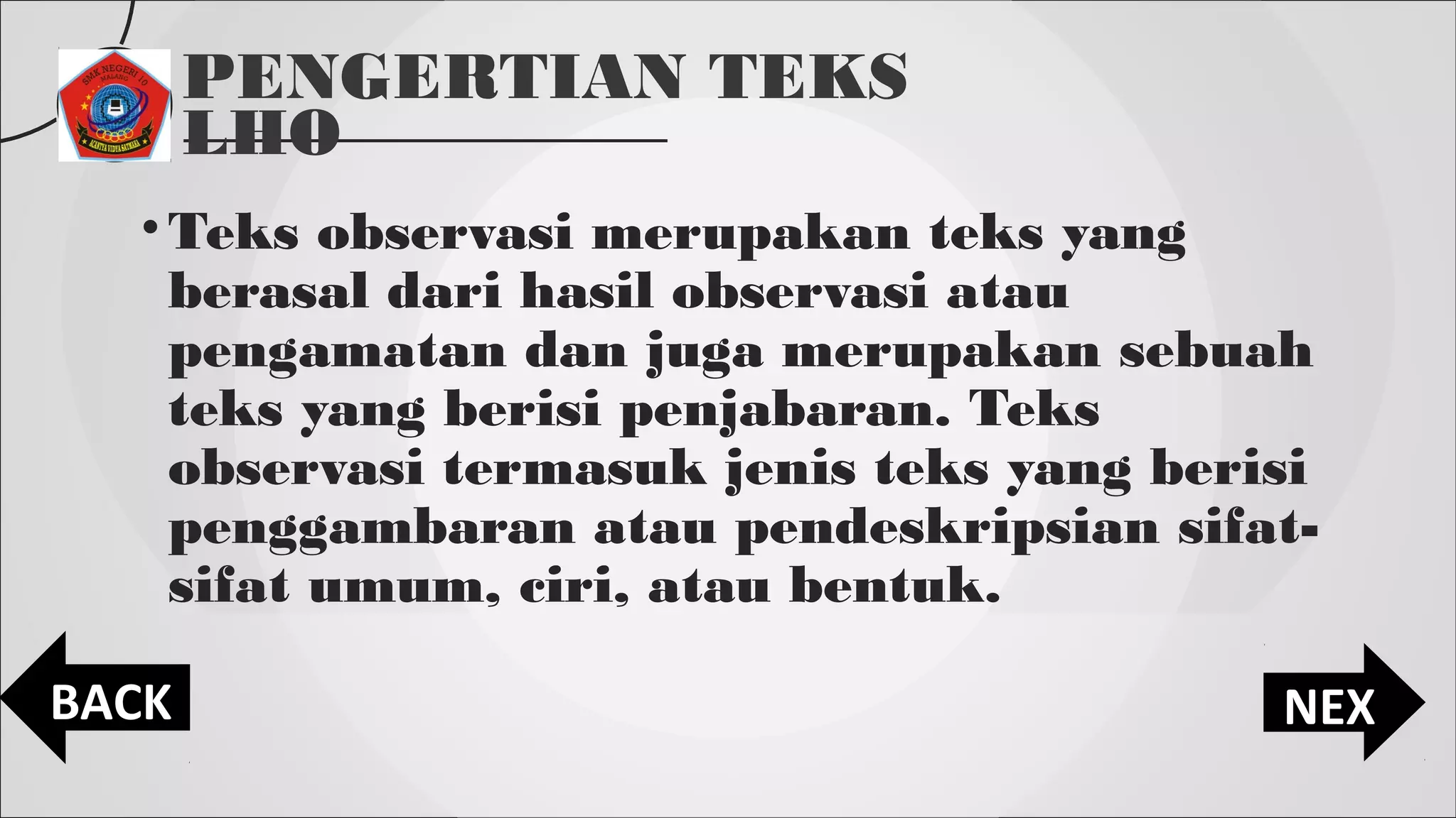 teks laporan hasil observasi | PPT