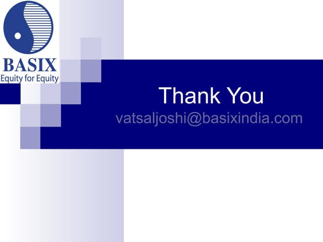 Index Based Insurance: BASIX experience | PPT