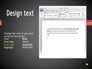Introduction to MS Word | PPTX