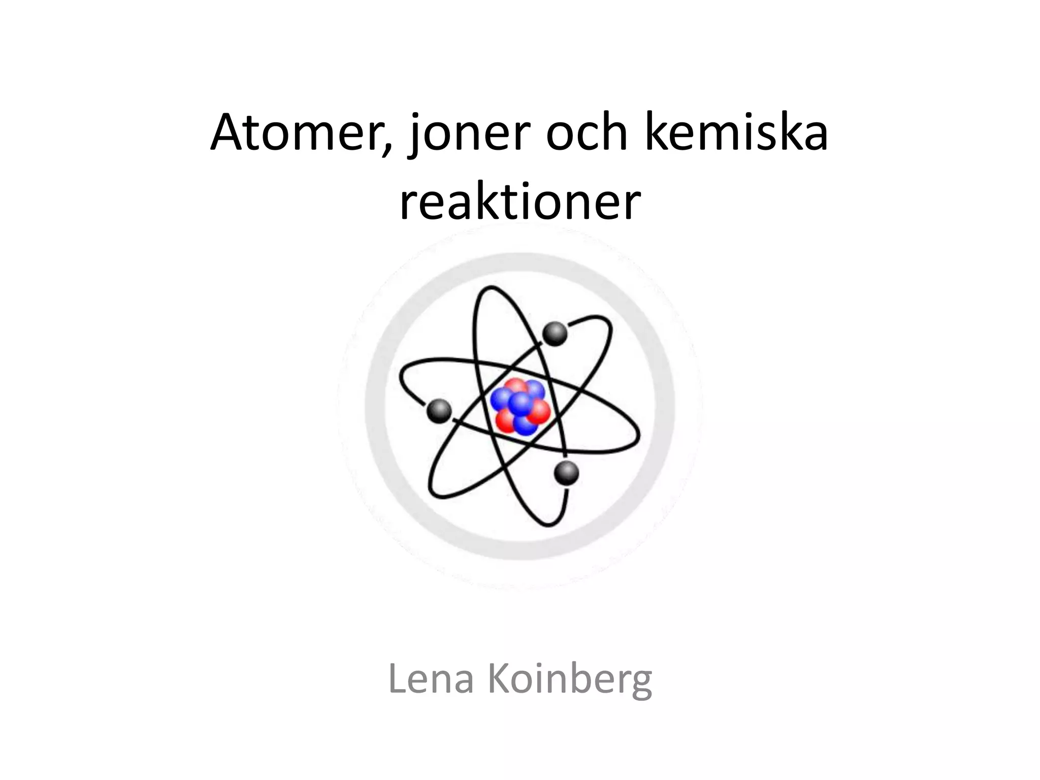 Lena Koinberg | Kemi NP repetition: Sammanfattning åk 9 | PPTX
