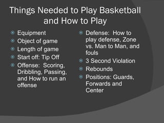 Basketball | PPT