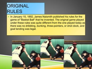 rules and regulation of the game Basketball. | PPTX