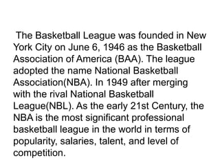 Basketball.pptx History of Basketball llll | PPTX