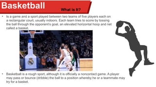 Basketball Official Presentation in English | PPTX