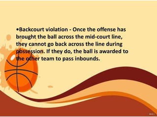 Regulations of basketball store