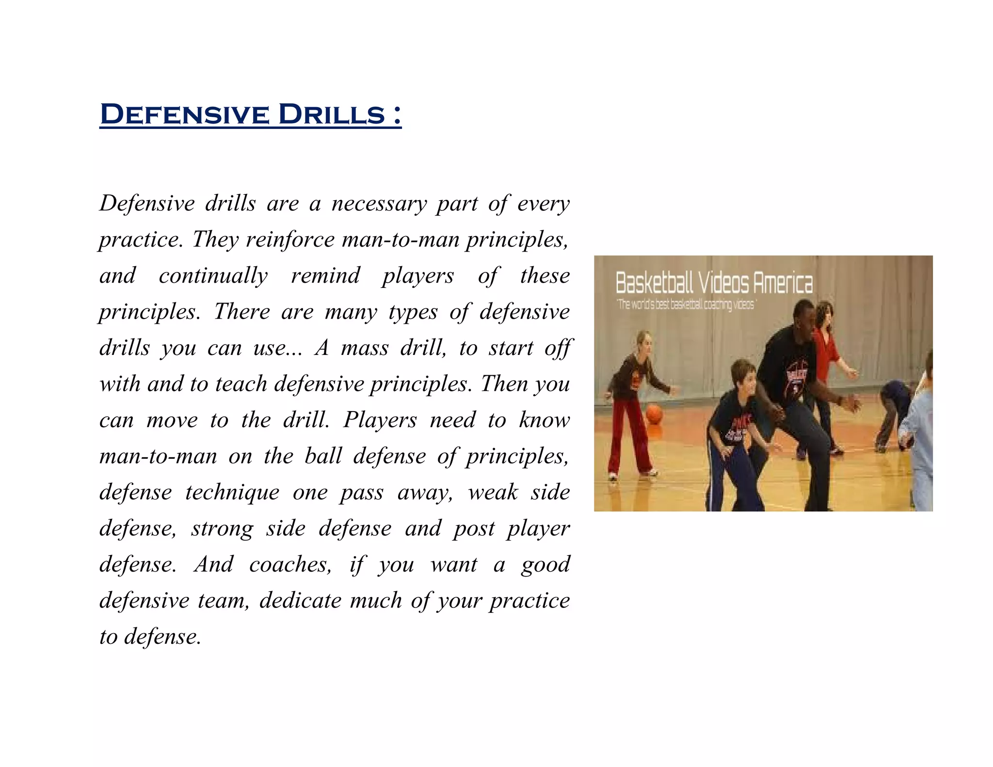 Basketball defensive drills | PDF