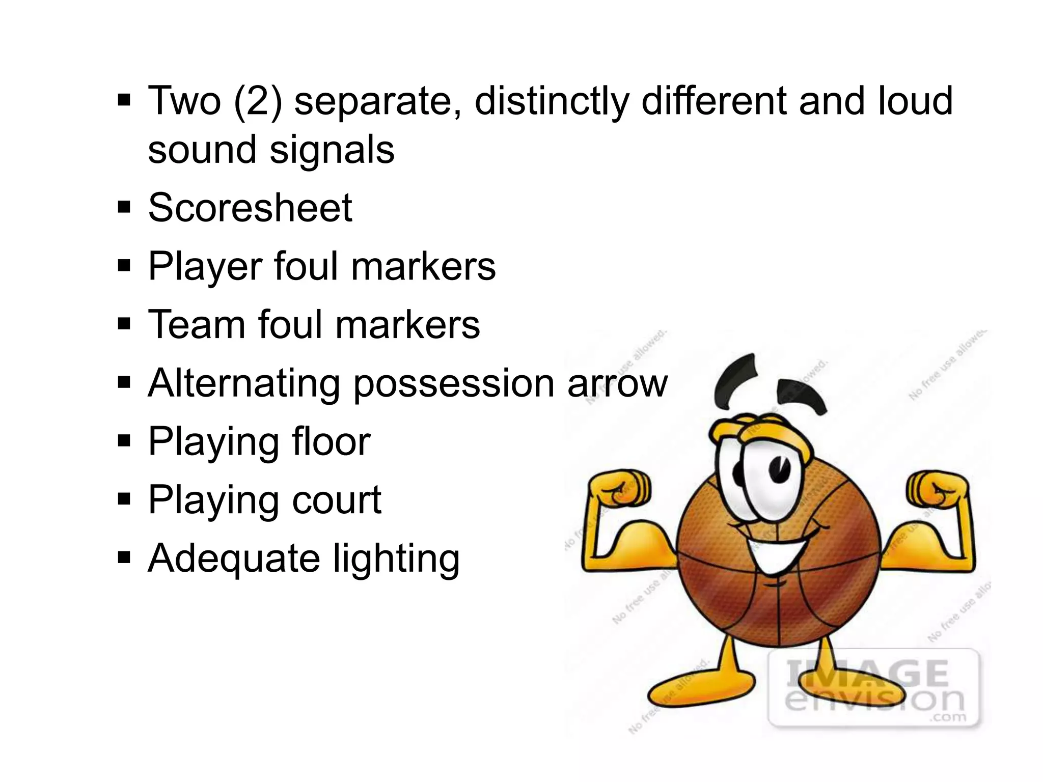 Basketball definitions, facilities and equipment | PPTX