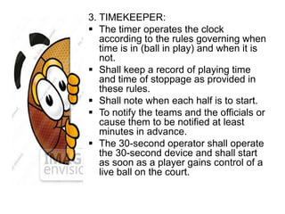 Basketball definitions, facilities and equipment | PPTX