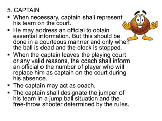 Basketball definitions, facilities and equipment | PPTX