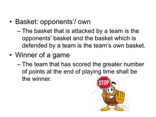 Basketball definitions, facilities and equipment | PPTX