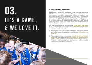 Basketball England Player Development Framework | PDF