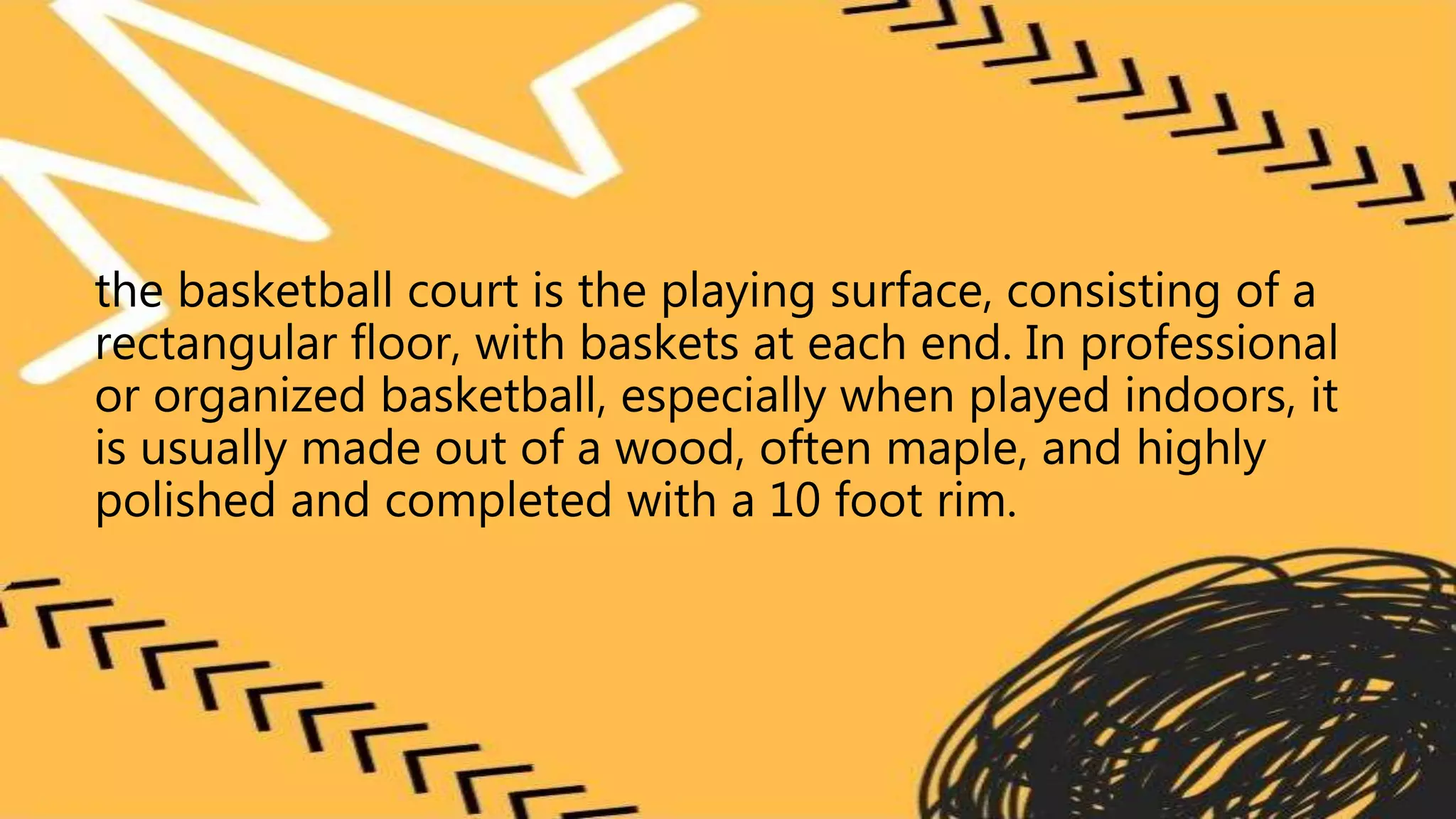 Basketball = facilities and equipment | PPTX