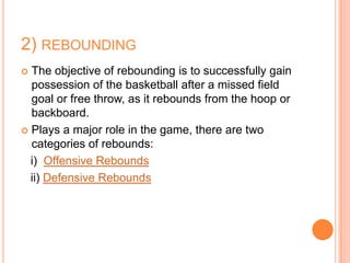 Basketball playing regulation and techniques | PPTX