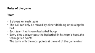 basketball in sports and communication ppt | PPTX
