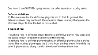 basketball in sports and communication ppt | PPTX