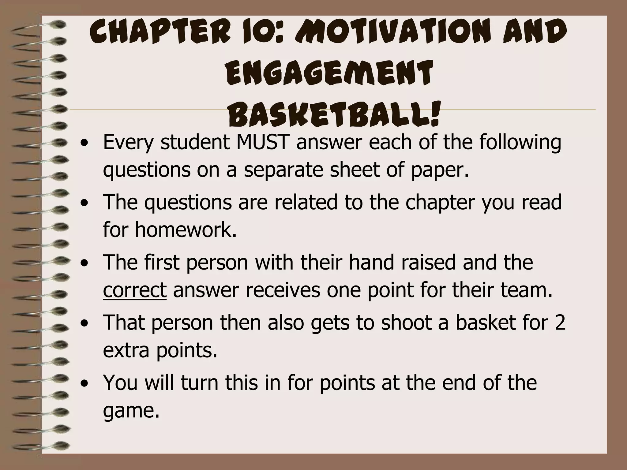 Basketball game | PPT