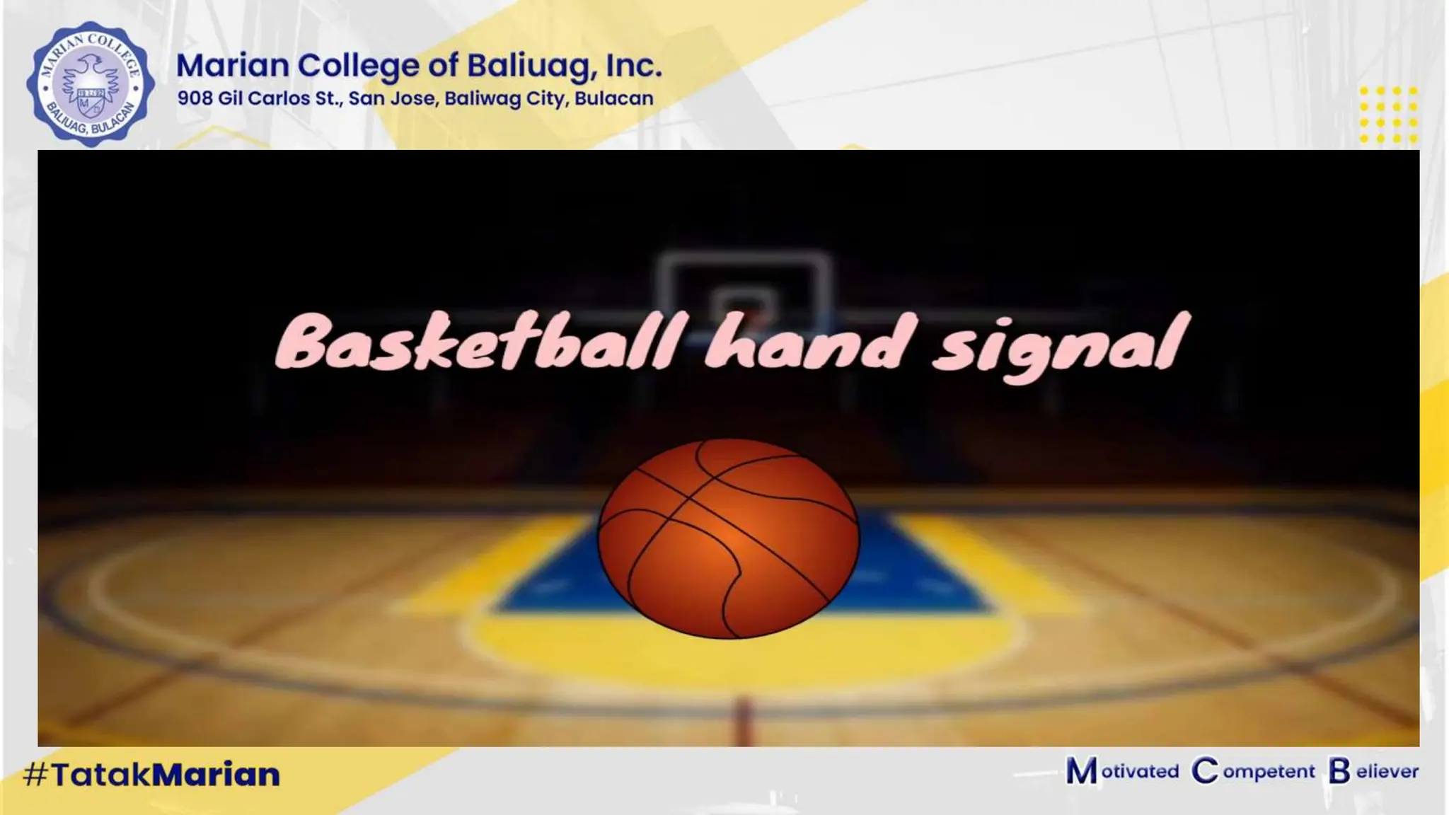 BASKETBALL HAND SIGNAL BASKETBALL HAND S | PPTX