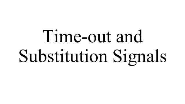 Basketball Hand Signals | PPTX