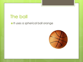 Basketball en inglés | PPTX
