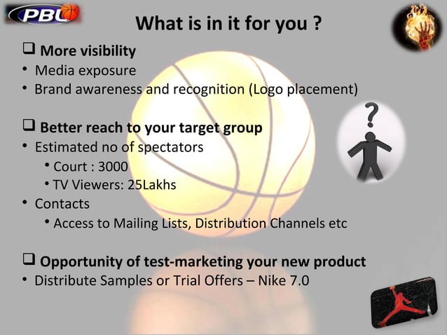 Basketball League Sponsorship Proposal | PPT