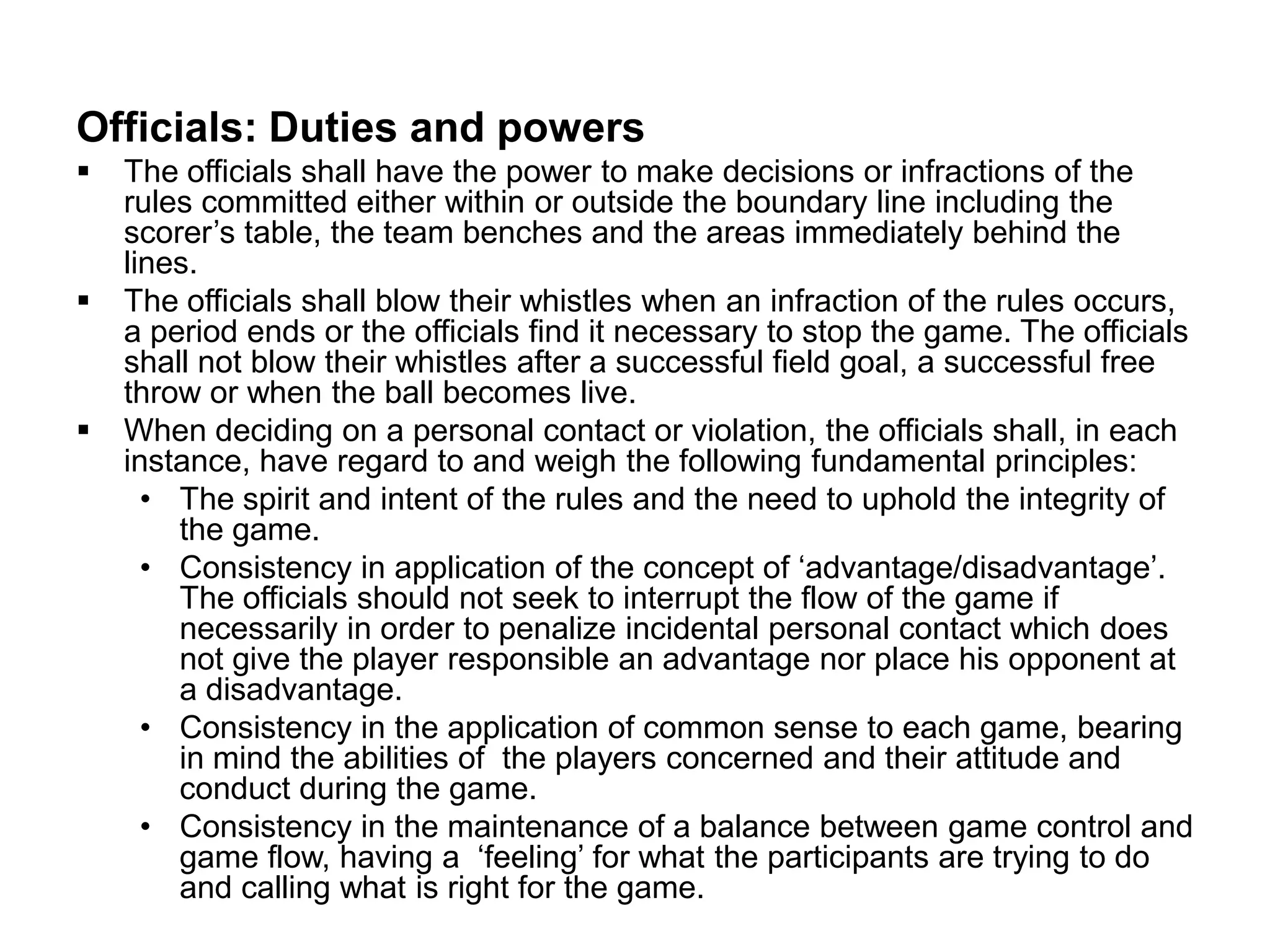 Basketball officials | PPTX