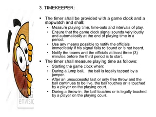 Basketball officials | PPTX