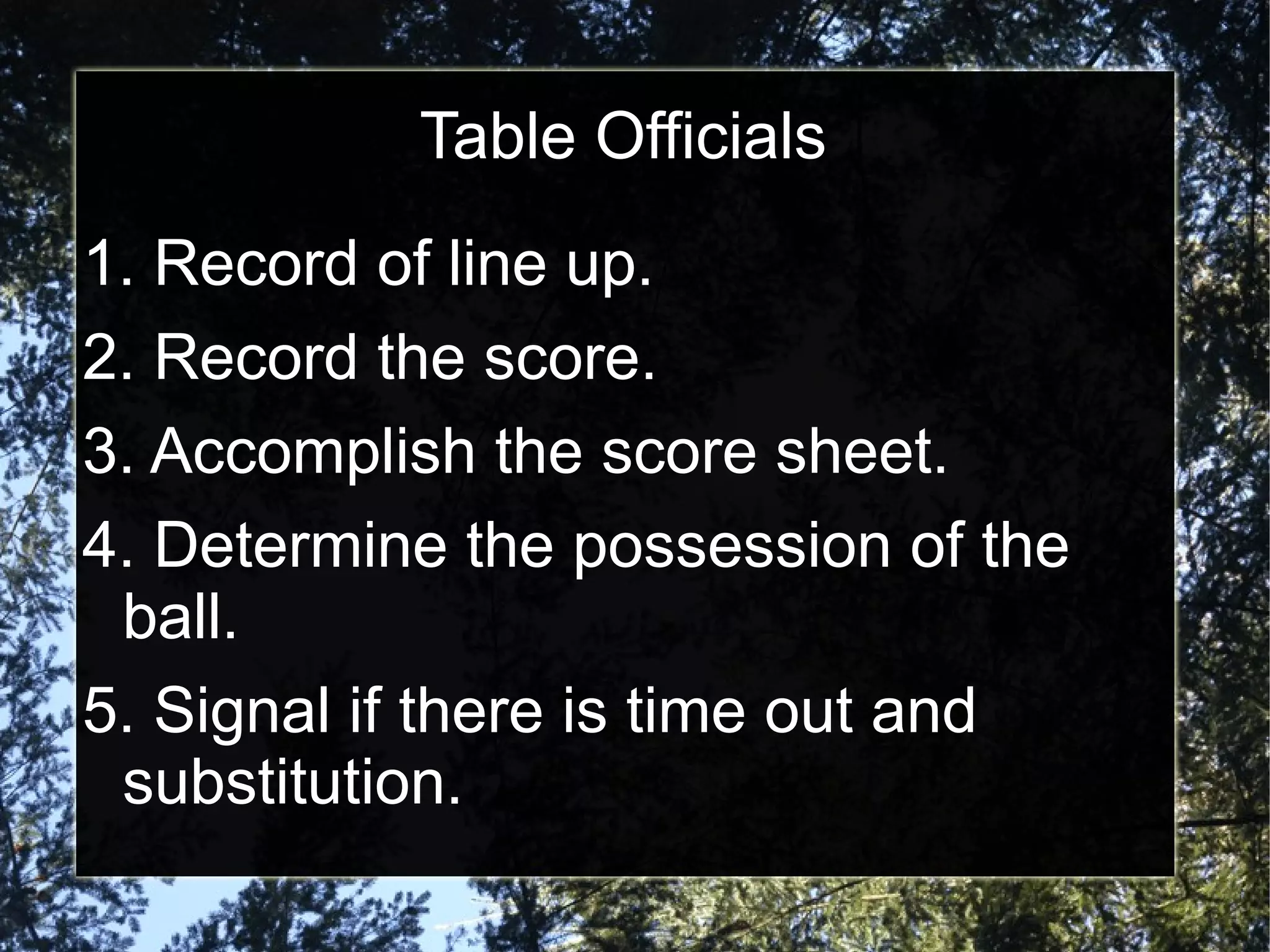 Basketball officials duties and rules | PPT