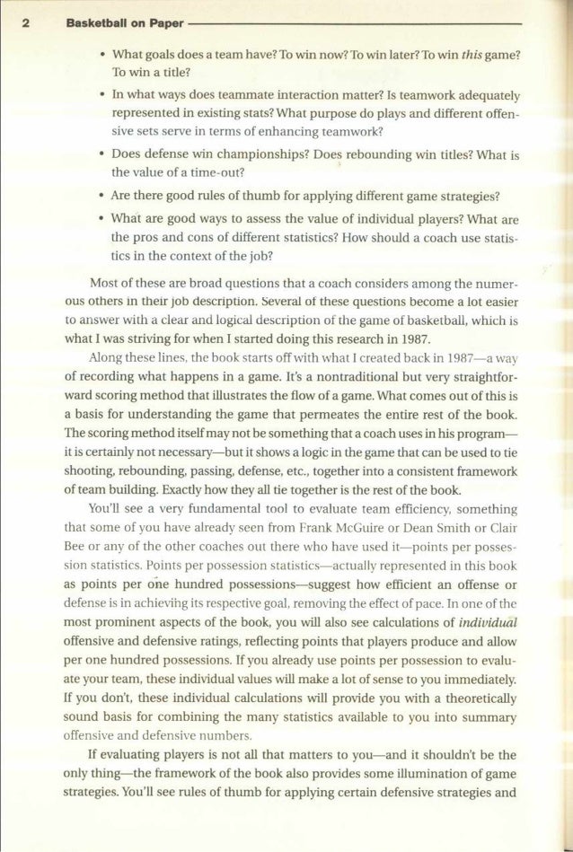 Basketball on paper | PDF