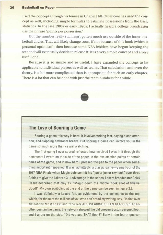 Basketball on paper | PDF