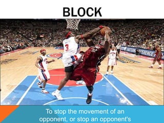 Basketball vocabulary | PPTX