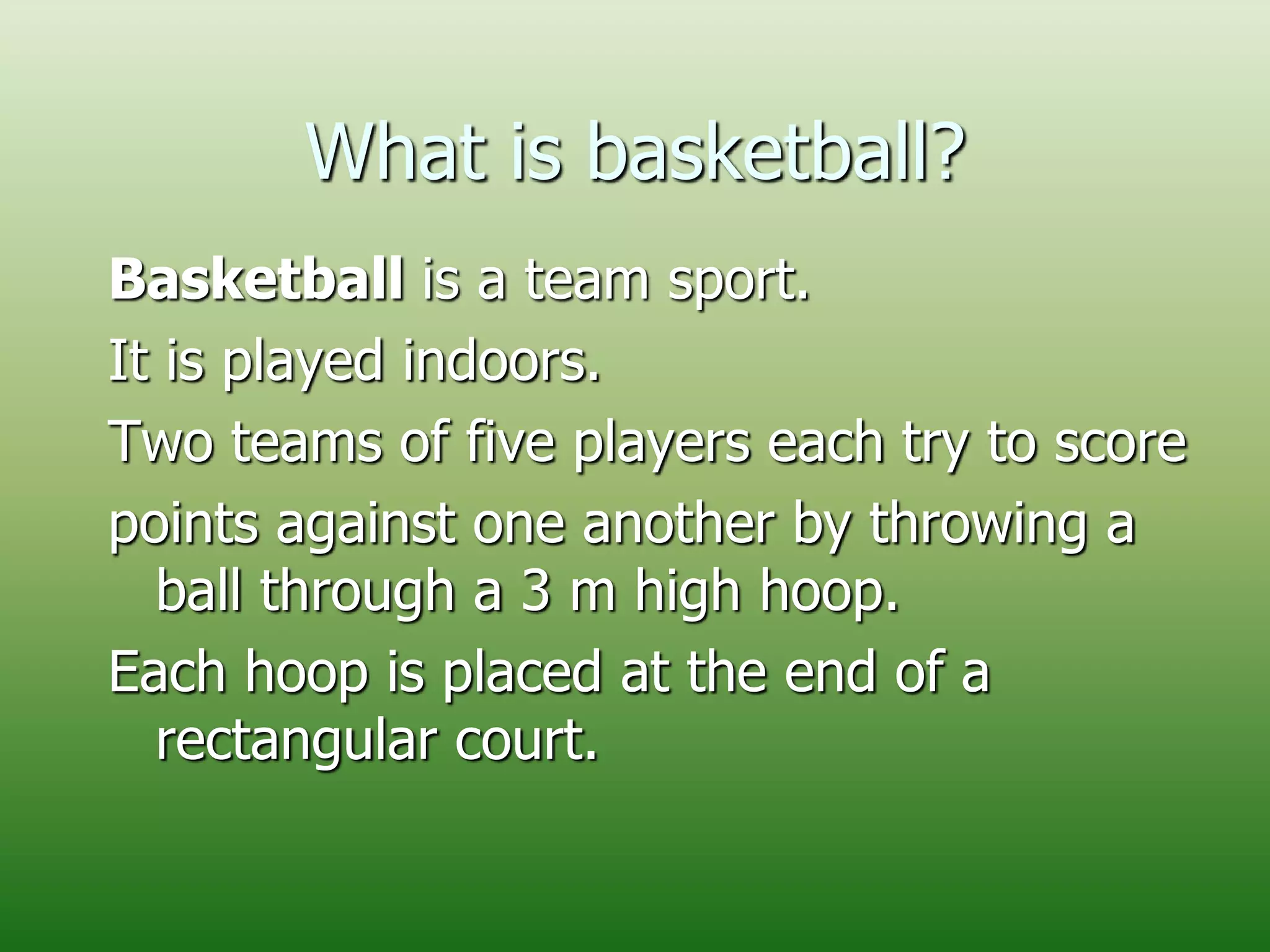 Basketball simple rules | PPTX