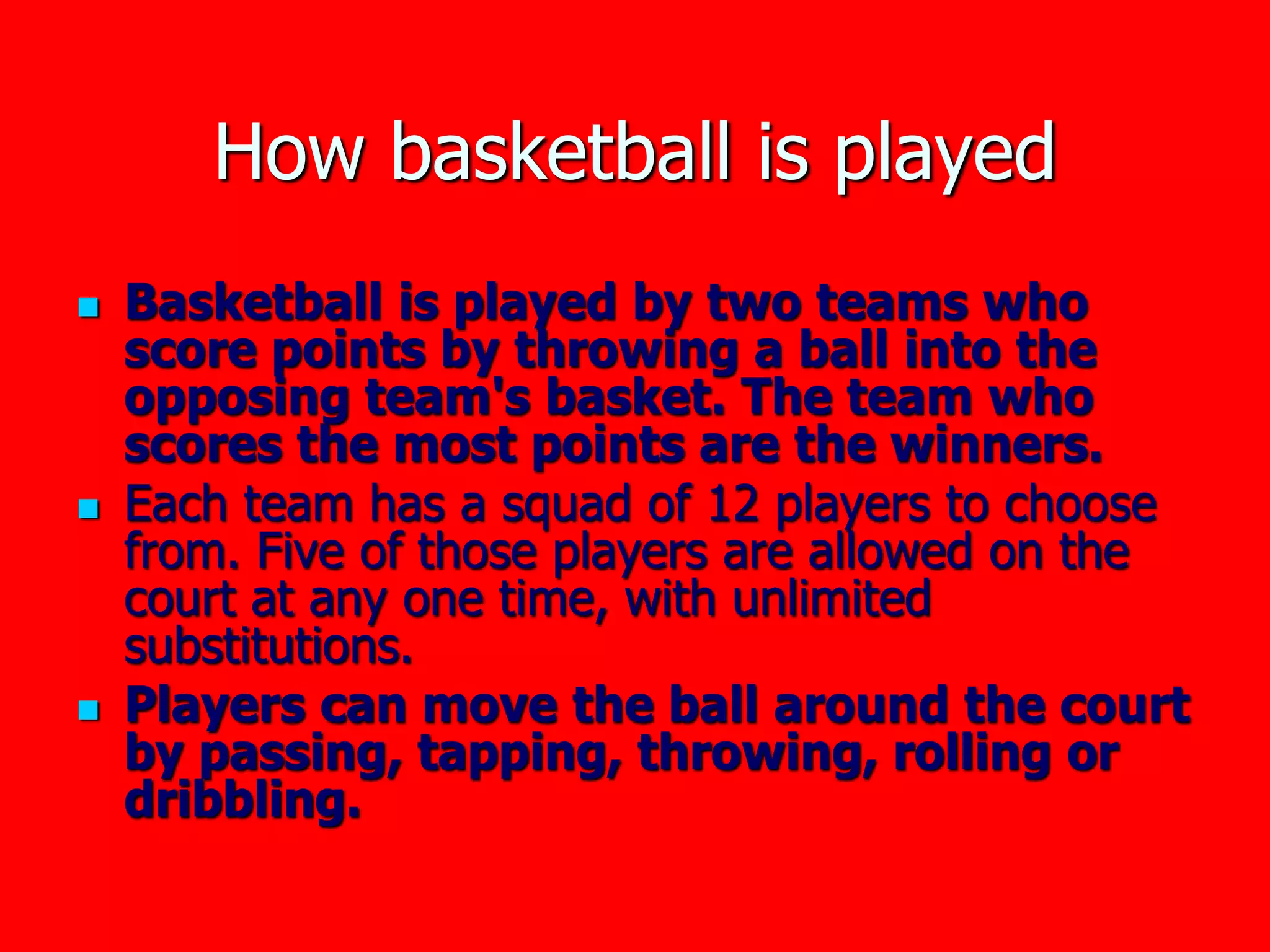 Basketball simple rules | PPTX