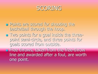 Basketball simple rules | PPTX