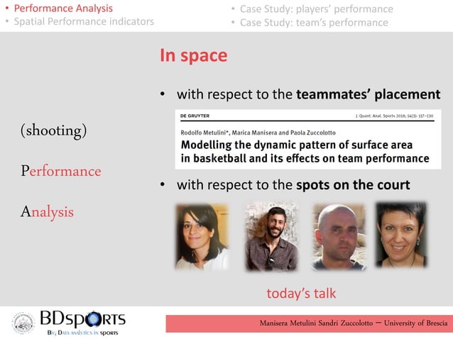 BASKETBALL SPATIAL PERFORMANCE INDICATORS | PDF