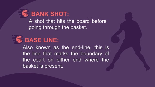 BASKETBALL TERMENOLOGIES.pptx | Basketball | Sports