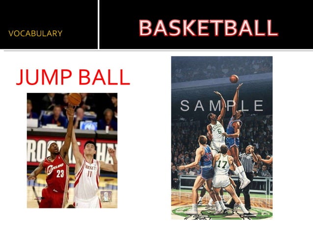 Basketball Vocabulary 1º ESO Secciones | PPT