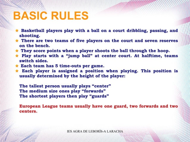 Basketball notes | PPT
