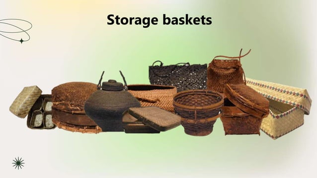 DIFFERENT BASKETRY IN THE PHILIPPINES PPT.pptx | Needlework | Arts and ...