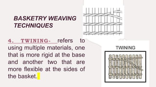 basketry weaving techniques and patterns.pptx