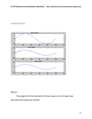 Advanced communication lab manual | DOC