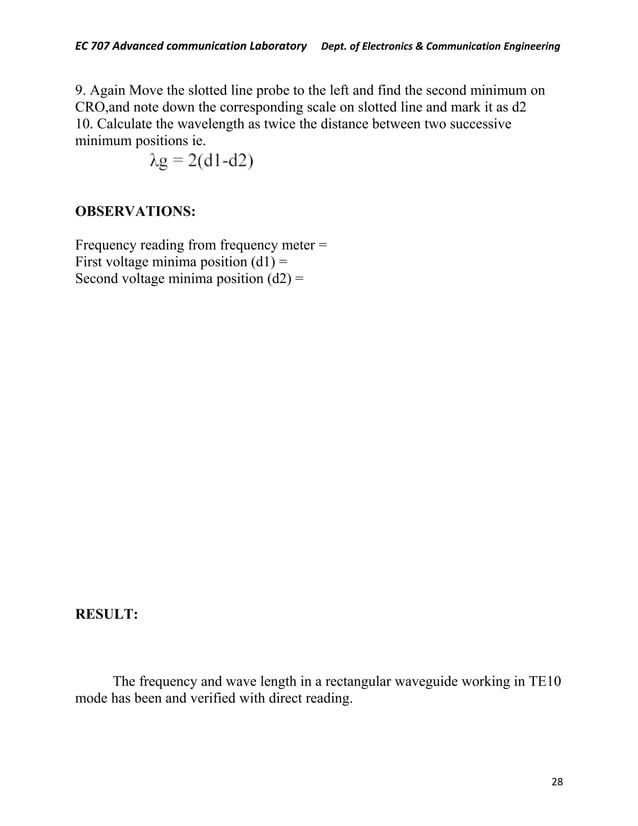 Advanced communication lab manual | DOC
