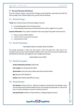 Baskinrobbinsproject 090923103908-phpapp02 | PDF