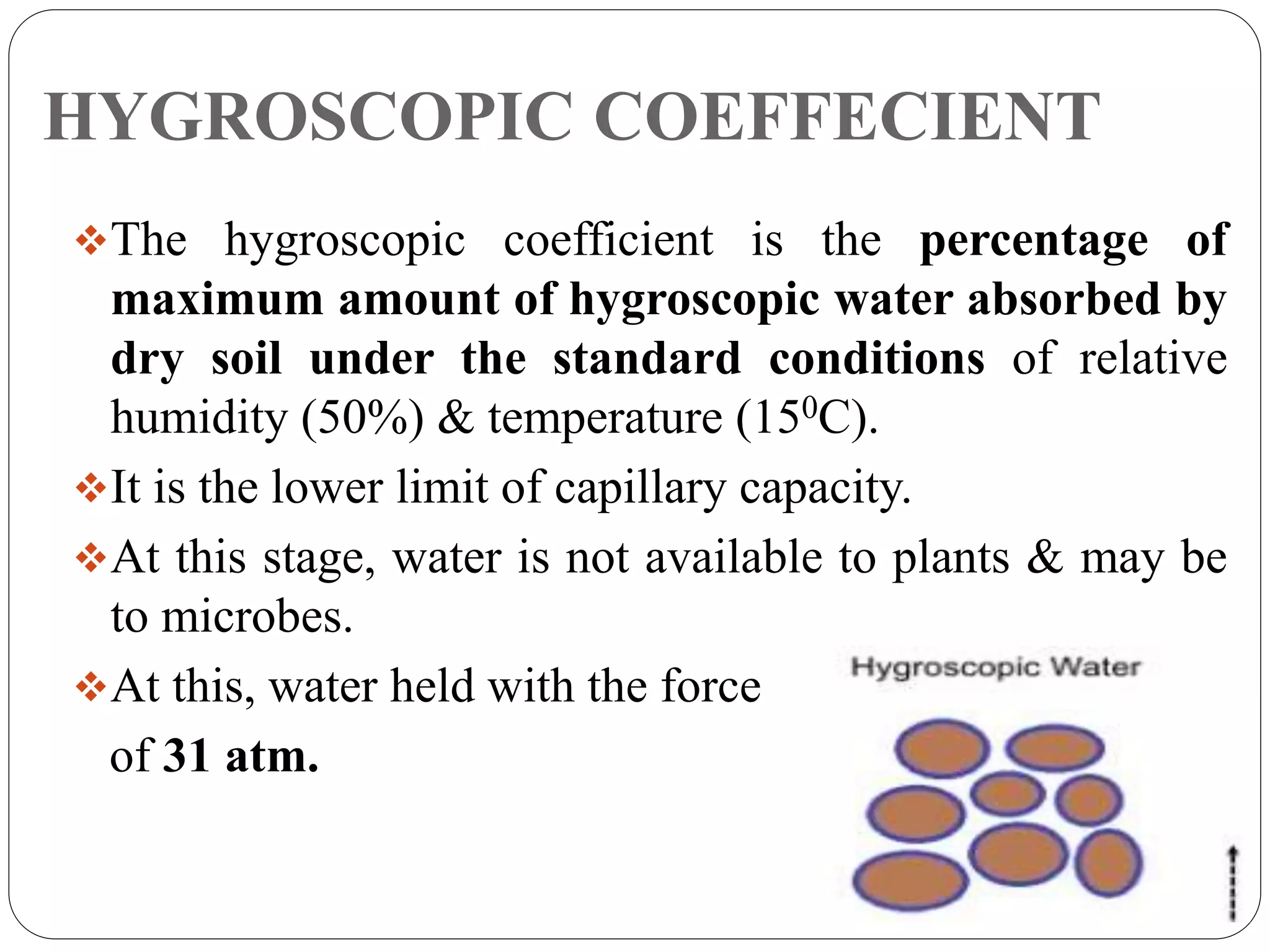 Soil moisture constants | PPTX