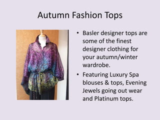 Basler Autumn Tops | PPTX