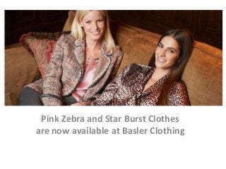 New Lines at Basler Clothing