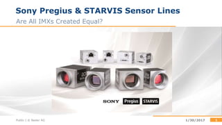 Sony STARVIS or Pregius? Which sensor to choose? | PPTX