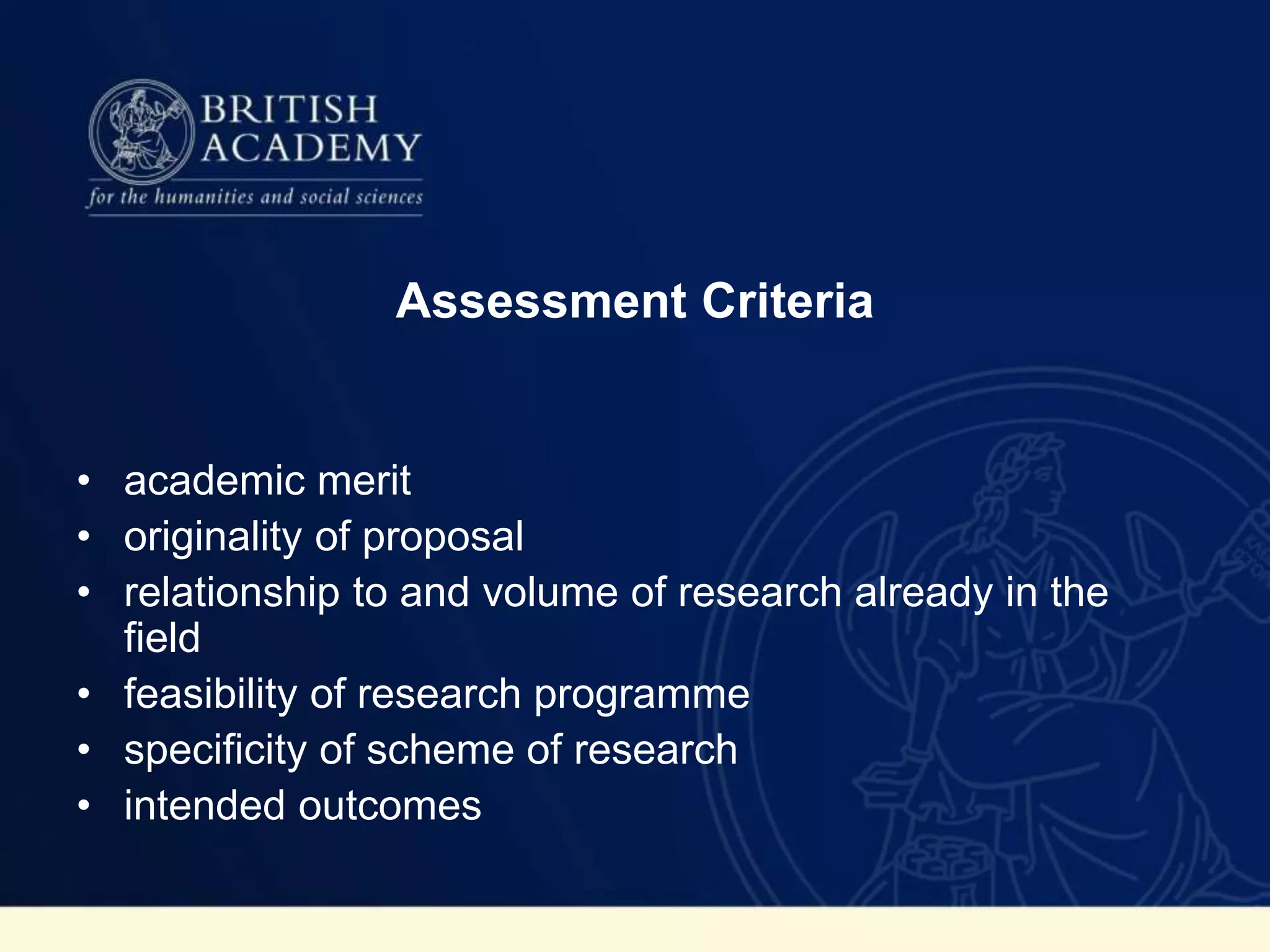 Ba small research grants 2018-2019 | PPT